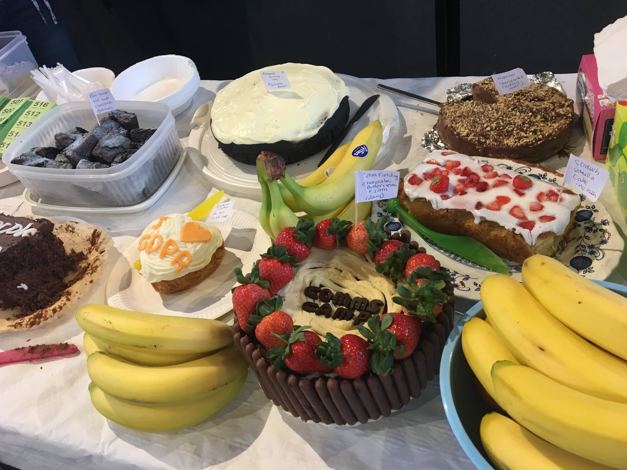 Get your bake on: the CommsCamp Scotland cake table – commscamp